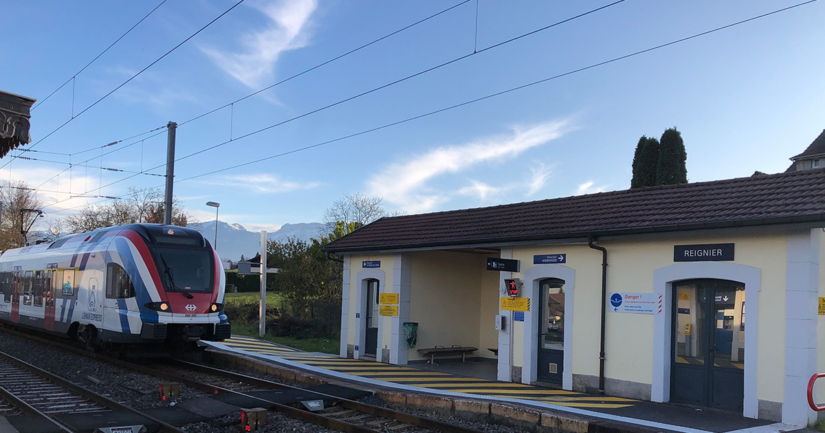 En train - Commune de Reignier-Ésery